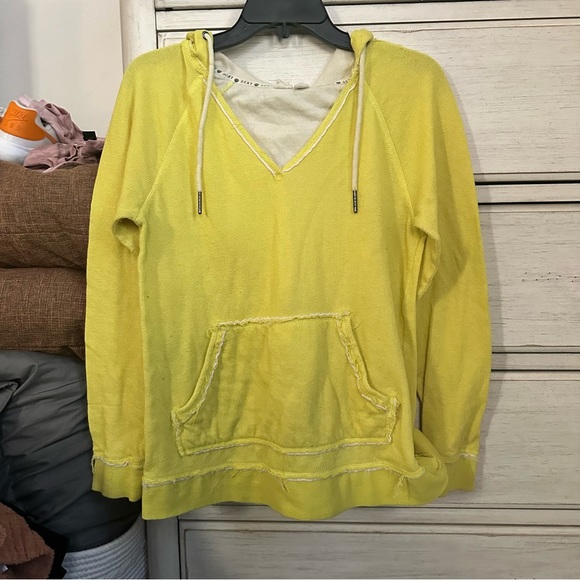 Roxy | Tops | Vintage Roxy Hoodie Sweashirt Neon Yellow | Poshmark